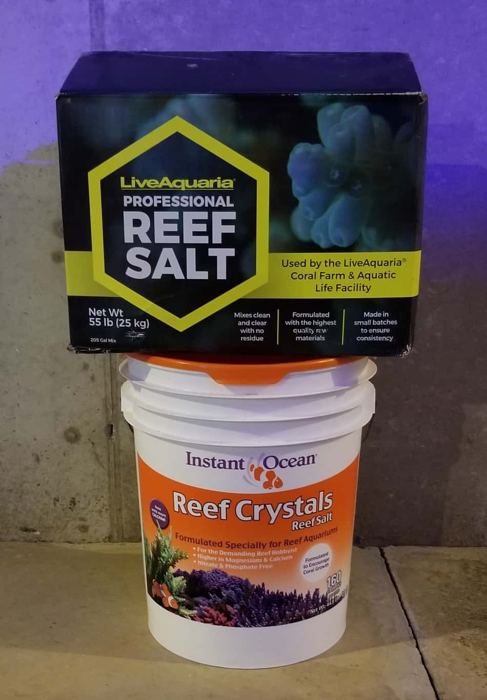 Switching from Instant Ocean Reef Crystals to LiveAquaria Professional ...